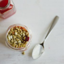 raspberry-rhubarb yogurt jars - The Vanilla Bean Blog