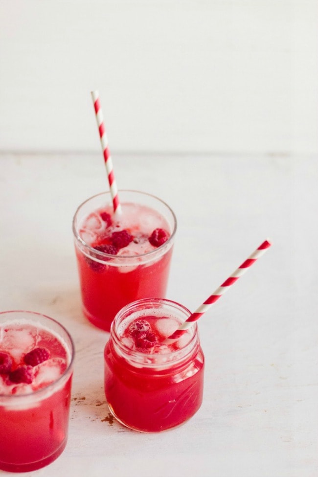 rhubarb raspberry fizz | The Vanilla Bean Blog