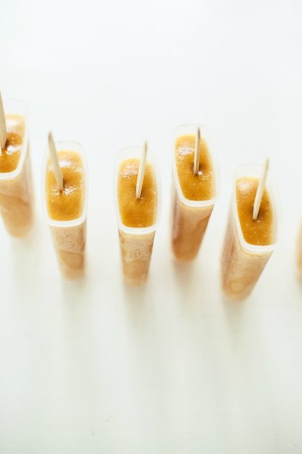 Popsicles With Roasted Peach and Caramel | The Vanilla Bean Blog
