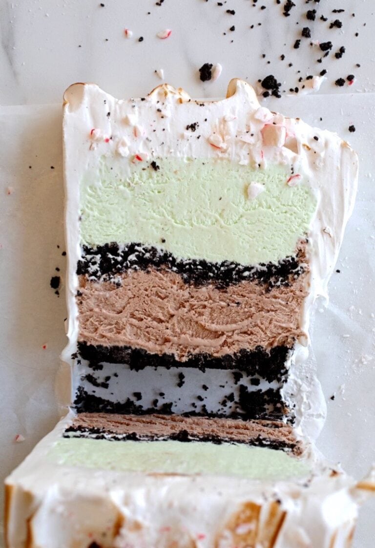 Chocolate Peppermint Ice Cream Cake | The Vanilla Bean Blog